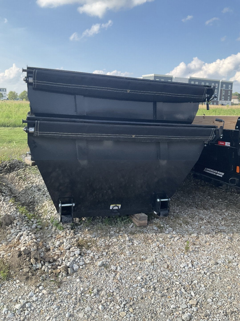 New 2024 Horizon Trailers 16' HDZ Dumpster Dump Bin 83X16 BLACK