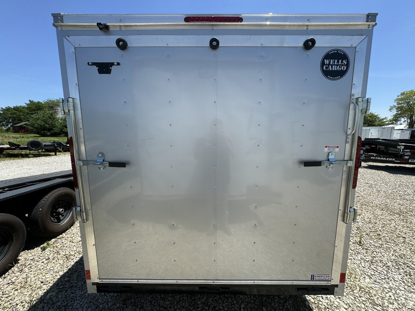 New 2024 WELLS CARGO FT716T2-D Cargo / Enclosed Trailer 7X16 TA RAMP ...