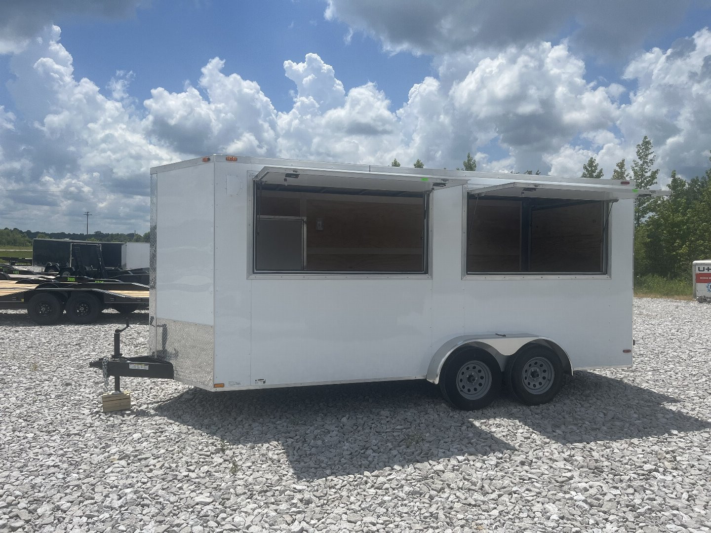 New 2025 Trailblazer 7X16 ENCLOSED VENDOR TRAILER W/2 DOORS Cargo ...