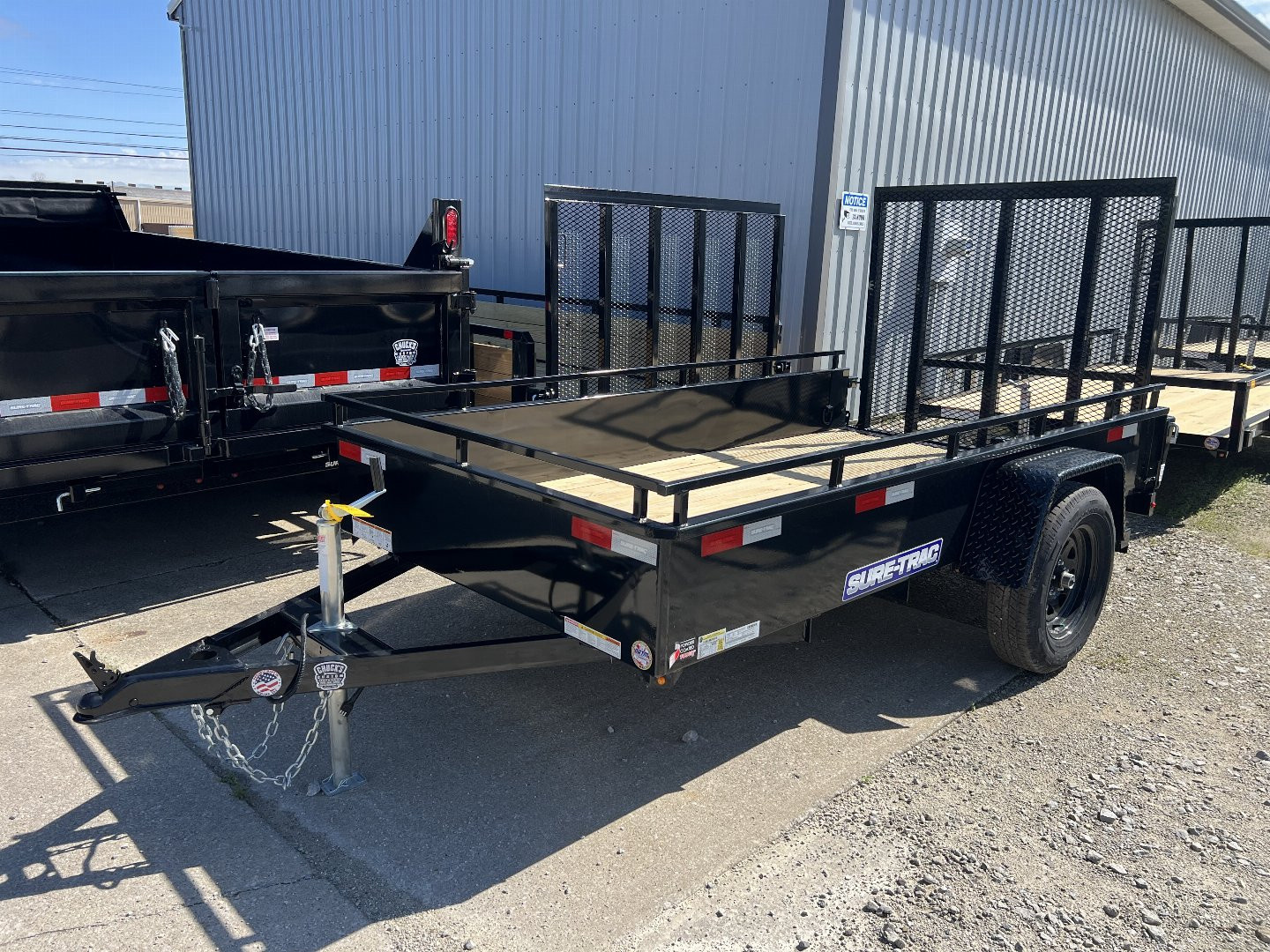 New 2025 Sure-Trac 5X10 STEEL HIGH SIDE Utility Trailer