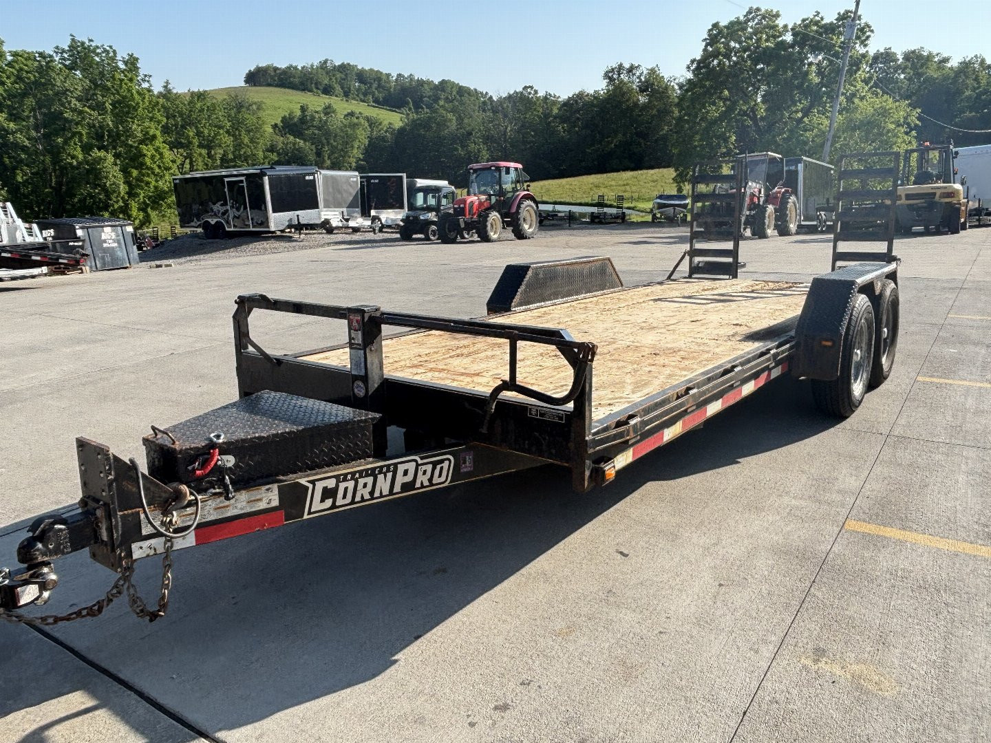 Used 2020 USED Corn Pro UT 18H - 82"X18' Equipment Trailer - Flat Deck - 12,000# GVWR