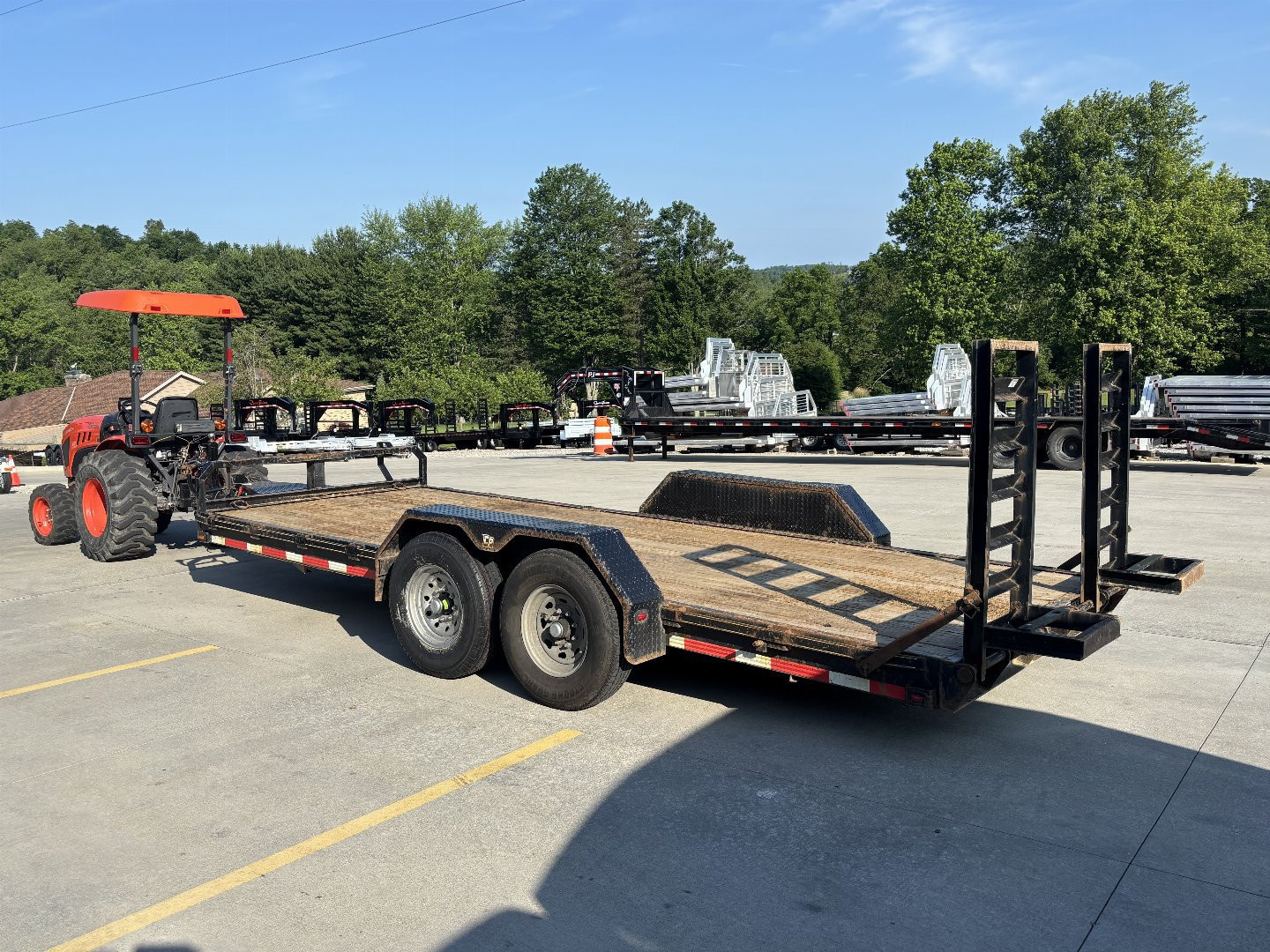 Used 2020 USED Corn Pro UT 18H - 82"X18' Equipment Trailer - Flat Deck - 12,000# GVWR