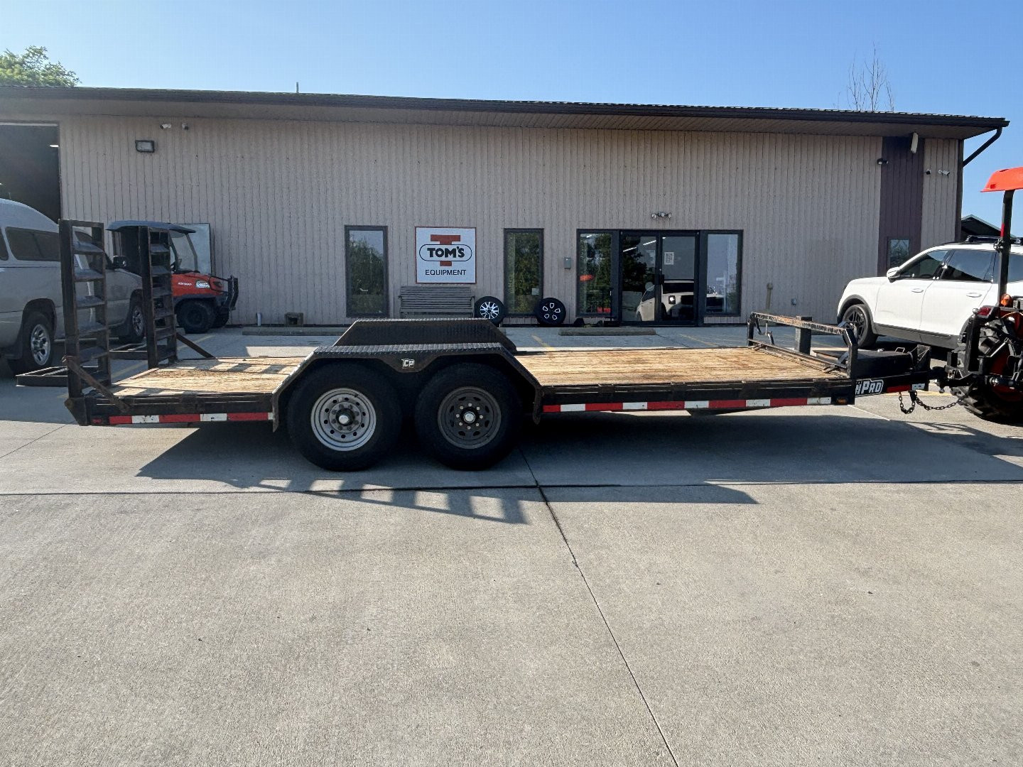 Used 2020 USED Corn Pro UT 18H - 82"X18' Equipment Trailer - Flat Deck - 12,000# GVWR