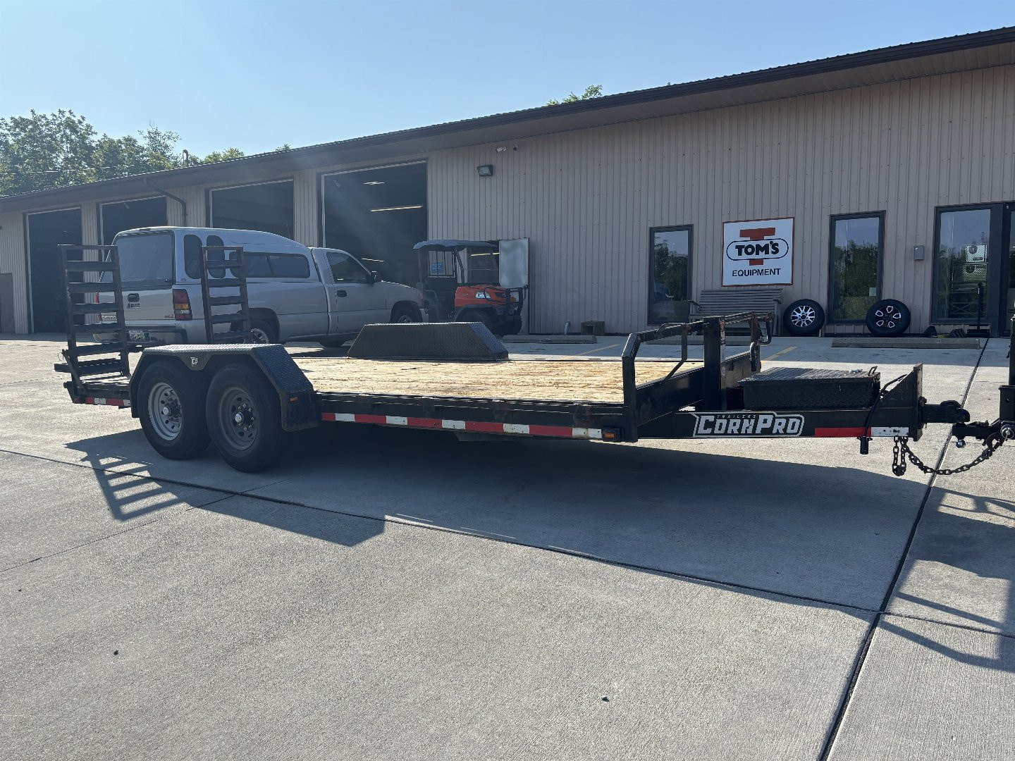 Used 2020 USED Corn Pro UT 18H - 82"X18' Equipment Trailer - Flat Deck - 12,000# GVWR