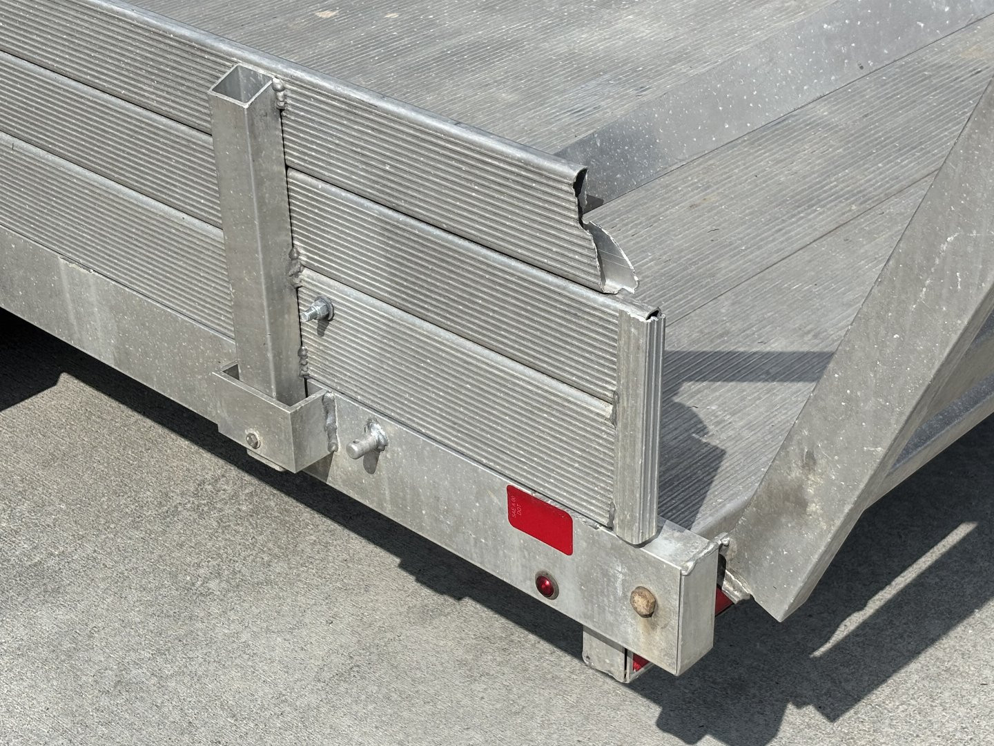 Used 2014 USED Aluma Trailers 7712 H Aluminum Utility Trailer W/ Side ...