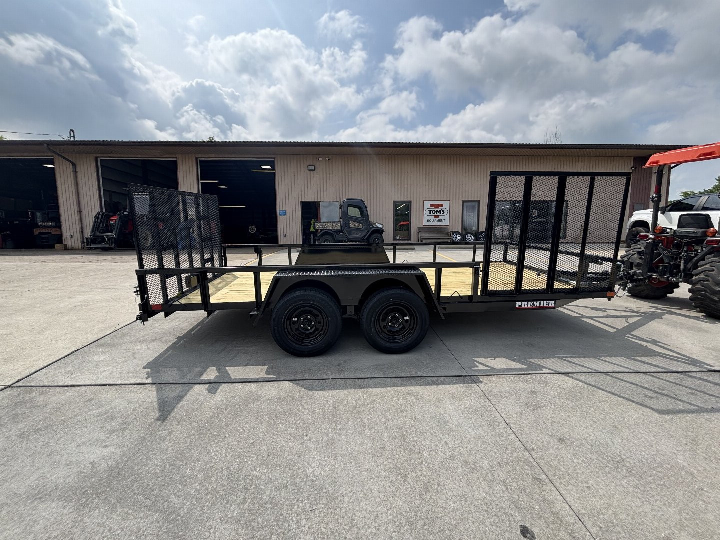 New 2025 Premier Trailers 82"X16' Utility Trailer W/ Side Load Ramp ...