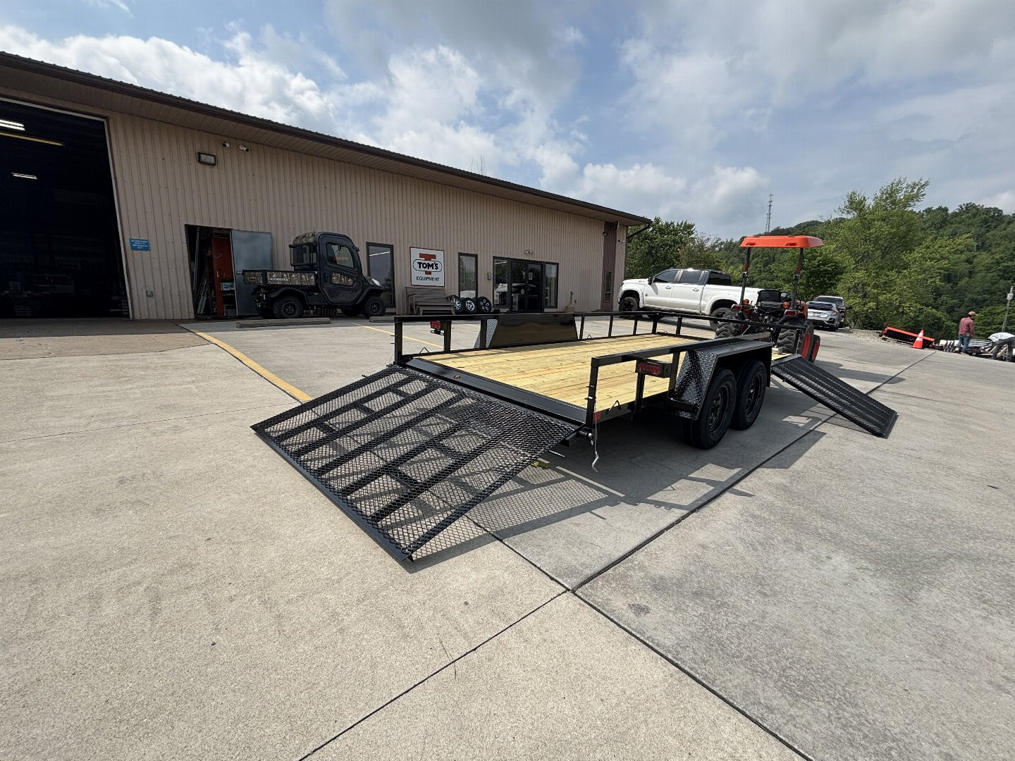 New 2025 Premier Trailers 82"X16' Utility Trailer W/ Side Load Ramp ...