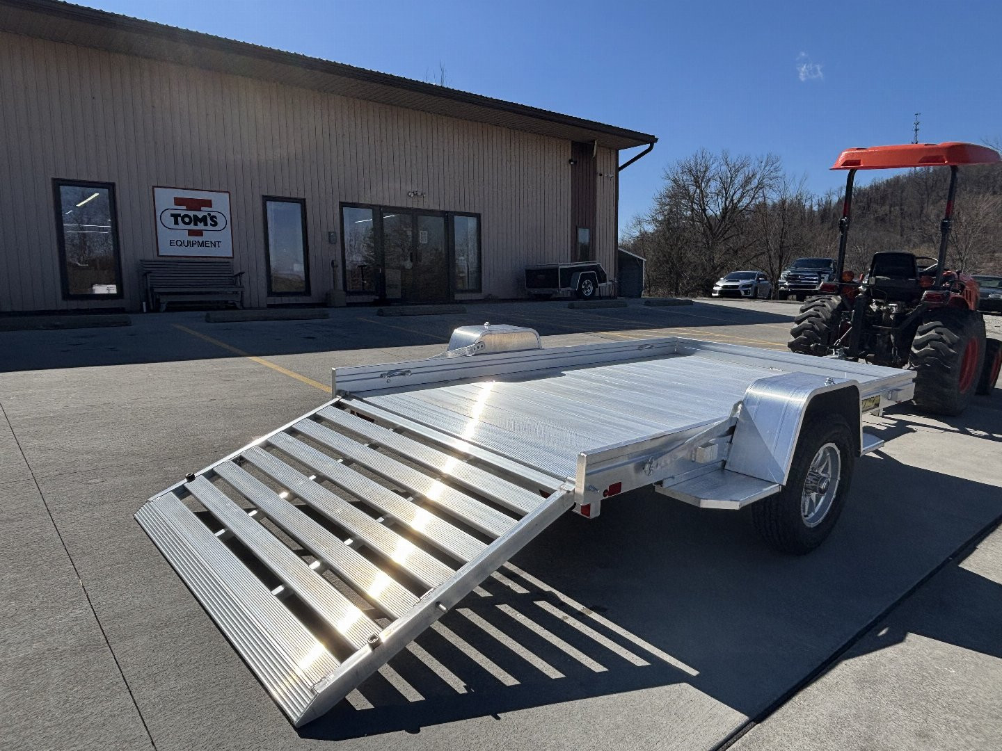 New 2026 Aluma 6810H Aluminum Utility Trailer W/ Ramp - 2990# GVWR