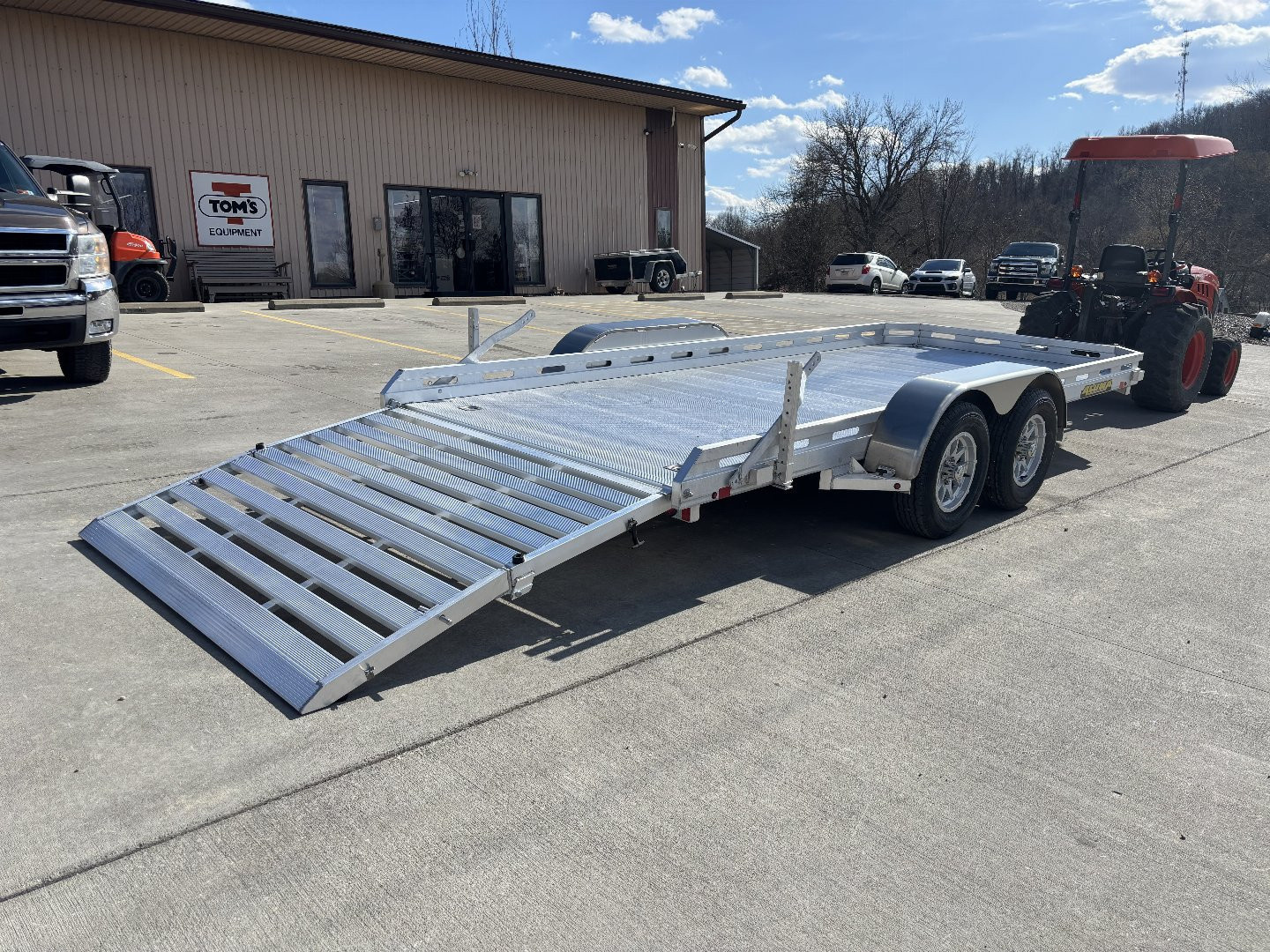 New 2026 Aluma Trailers 7816 TA-BT Tandem Axle Aluminum Utility Trailer ...