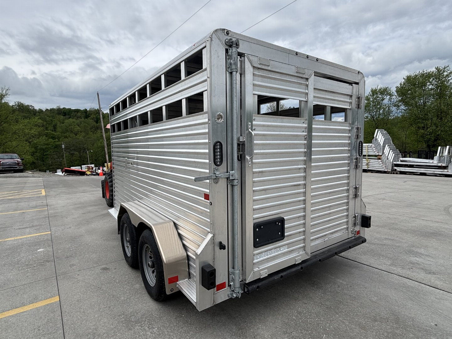 New 2025 Frontier Trailers 7'X14' - Live Stock Trailer w/ Swinging Gate ...