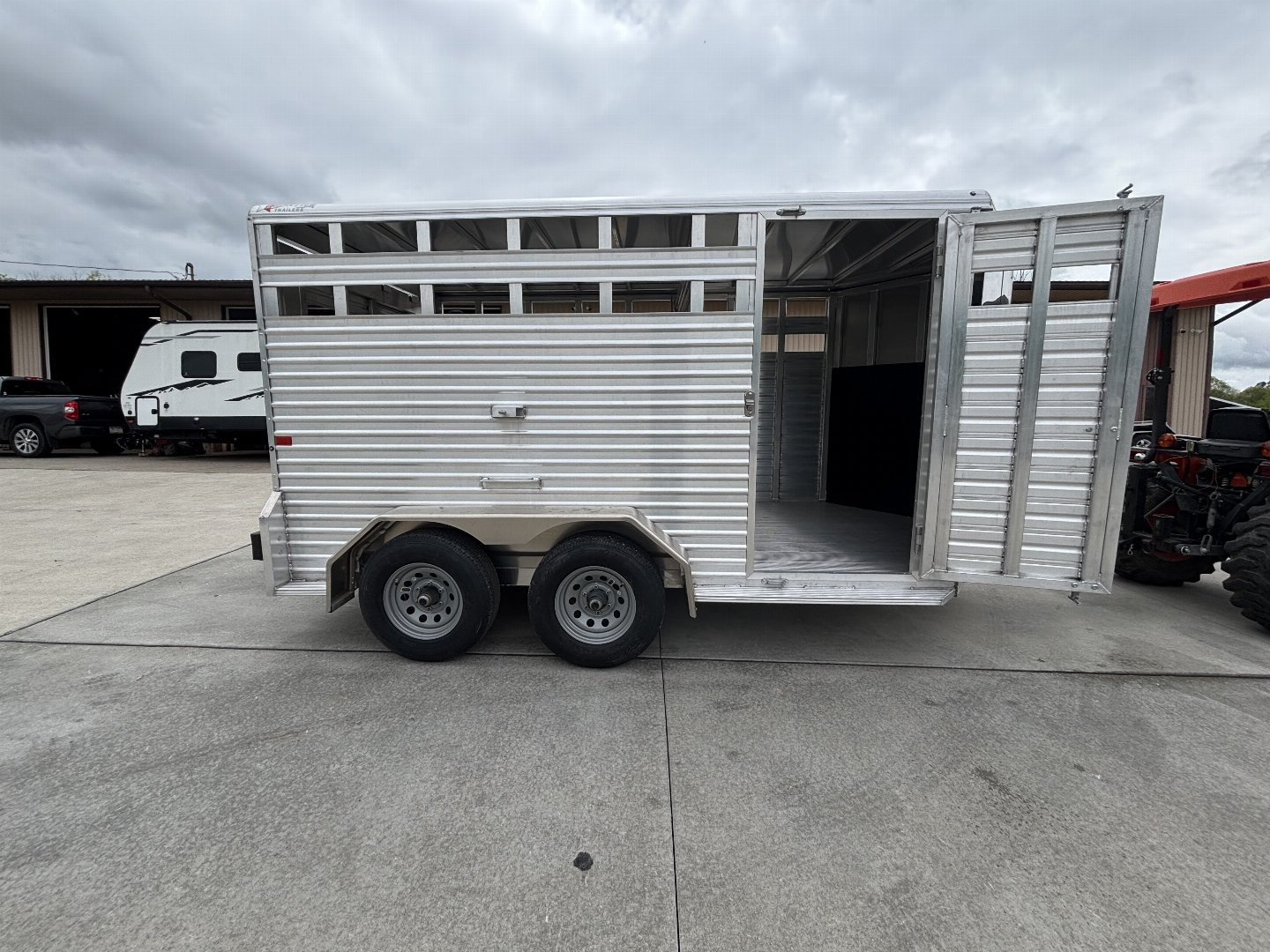 New 2025 Frontier Trailers 7'X14' - Live Stock Trailer w/ Swinging Gate ...