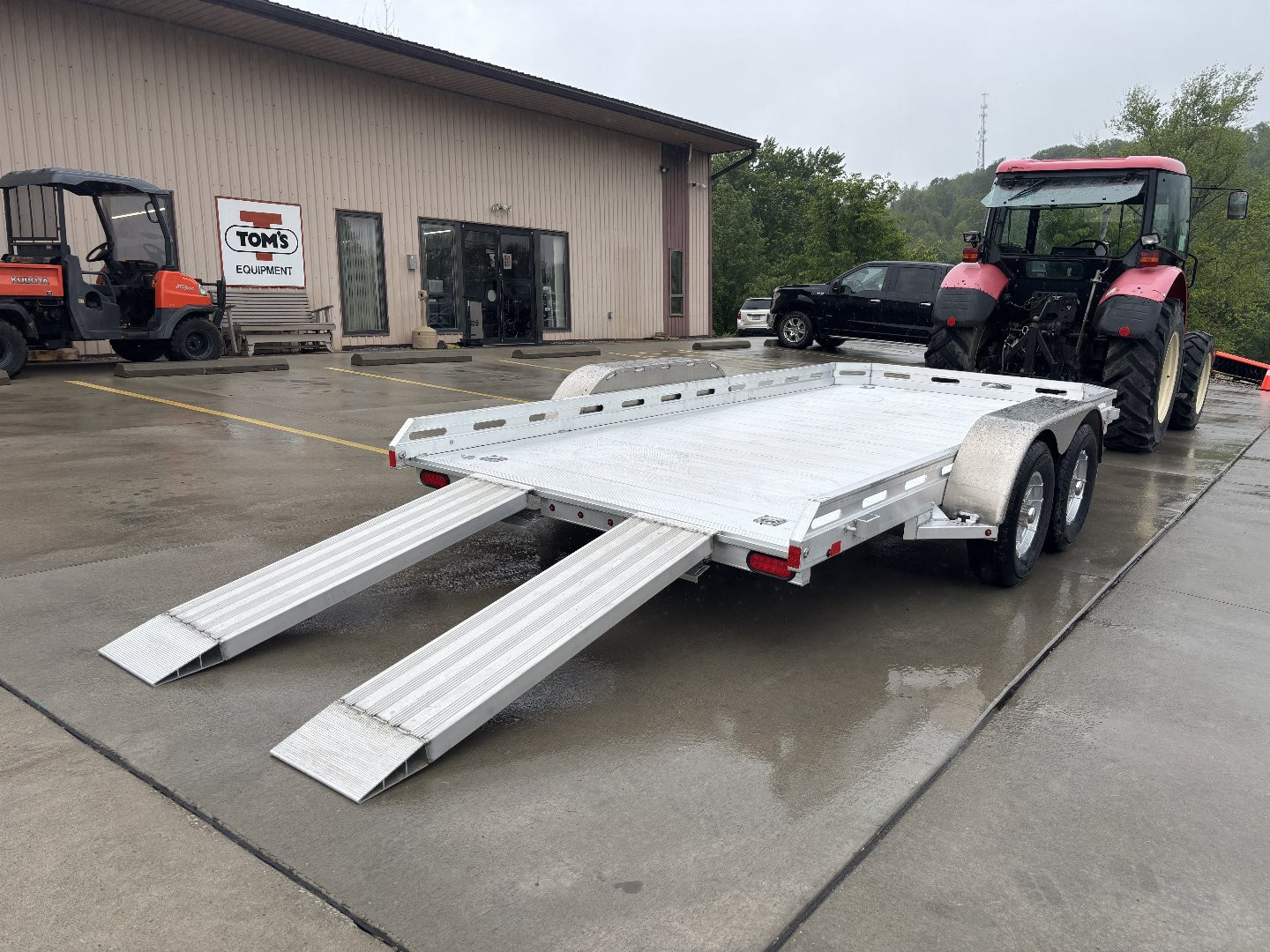New 2026 Aluma Trailers 7814TA-R Aluminum Utility Trailer W/ Slide Out ...