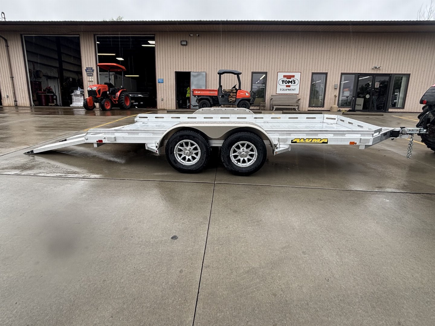 New 2026 Aluma Trailers 7814TA-R Aluminum Utility Trailer W/ Slide Out ...