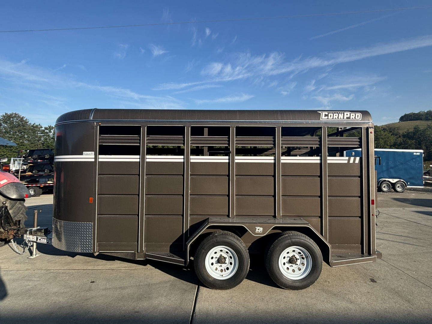New ***COMING SOON*** 2026 Corn Pro SB-16 6S Stock Trailer - Gray ...