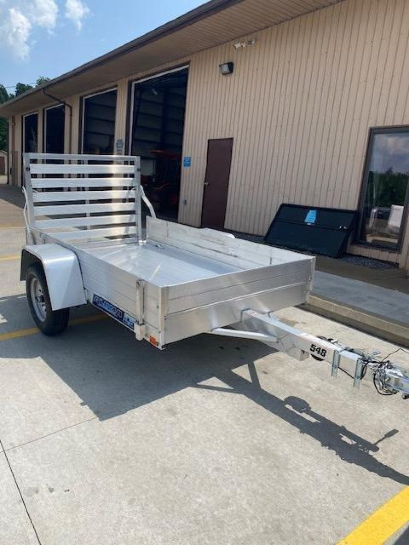 New 2027 Aluma Trailers 548 ESA Aluminum Utility Trailer w/ Ramp & 12 ...