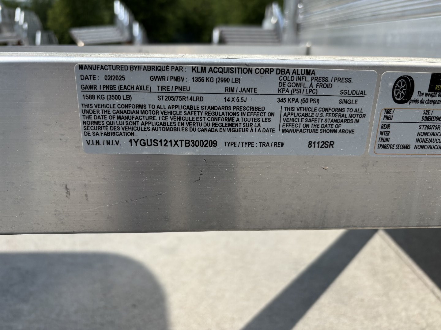 New 2025 Aluma Trailers 8112 BT Utility Trailer W/ Side Load Ramps / Bi ...