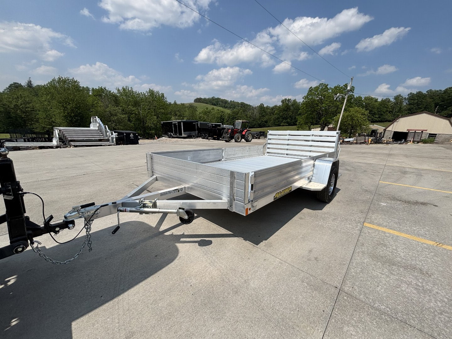 New 2025 Aluma Trailers 8112 BT Utility Trailer W/ Side Load Ramps / Bi ...