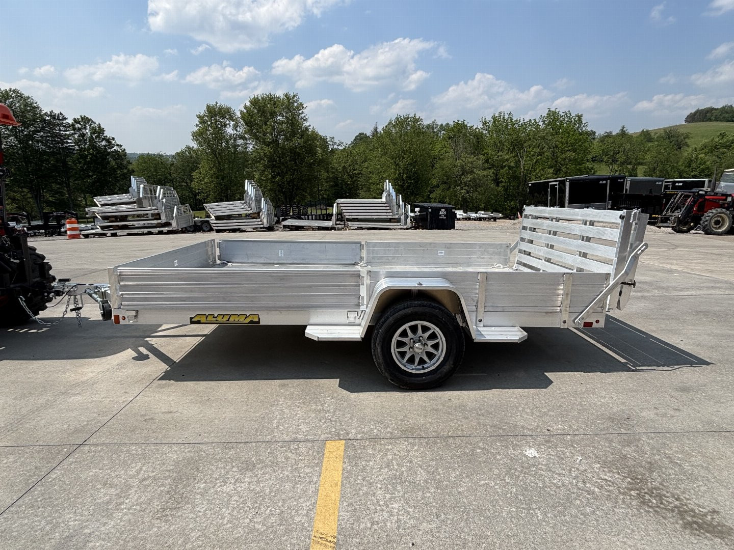 New 2026 Aluma Trailers 8112 BT Utility Trailer W/ Side Load Ramps & 12 ...