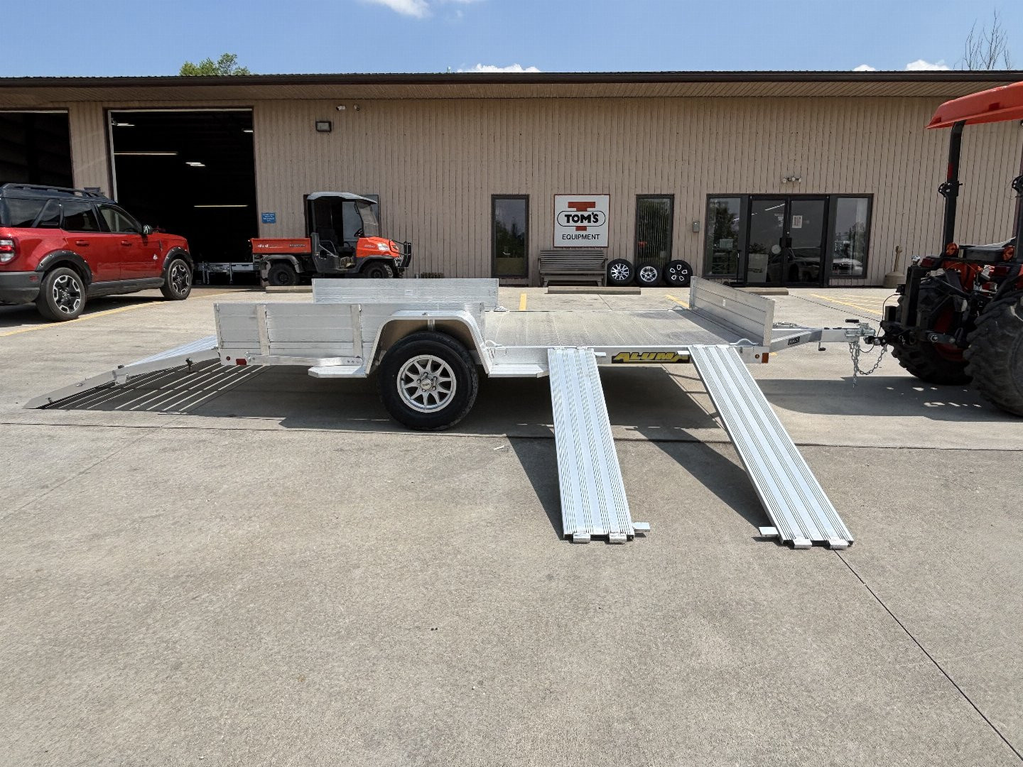 New 2026 Aluma Trailers 8112 BT Utility Trailer W/ Side Load Ramps & 12 ...