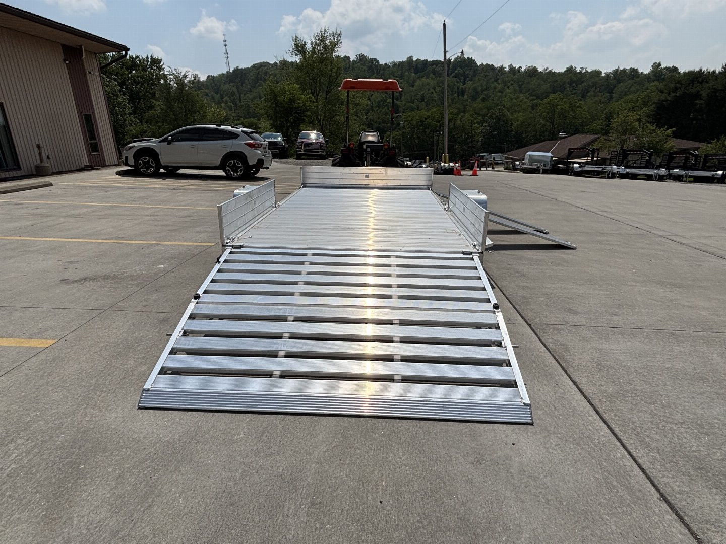 New 2026 Aluma Trailers 8112 BT Utility Trailer W/ Side Load Ramps & 12 ...