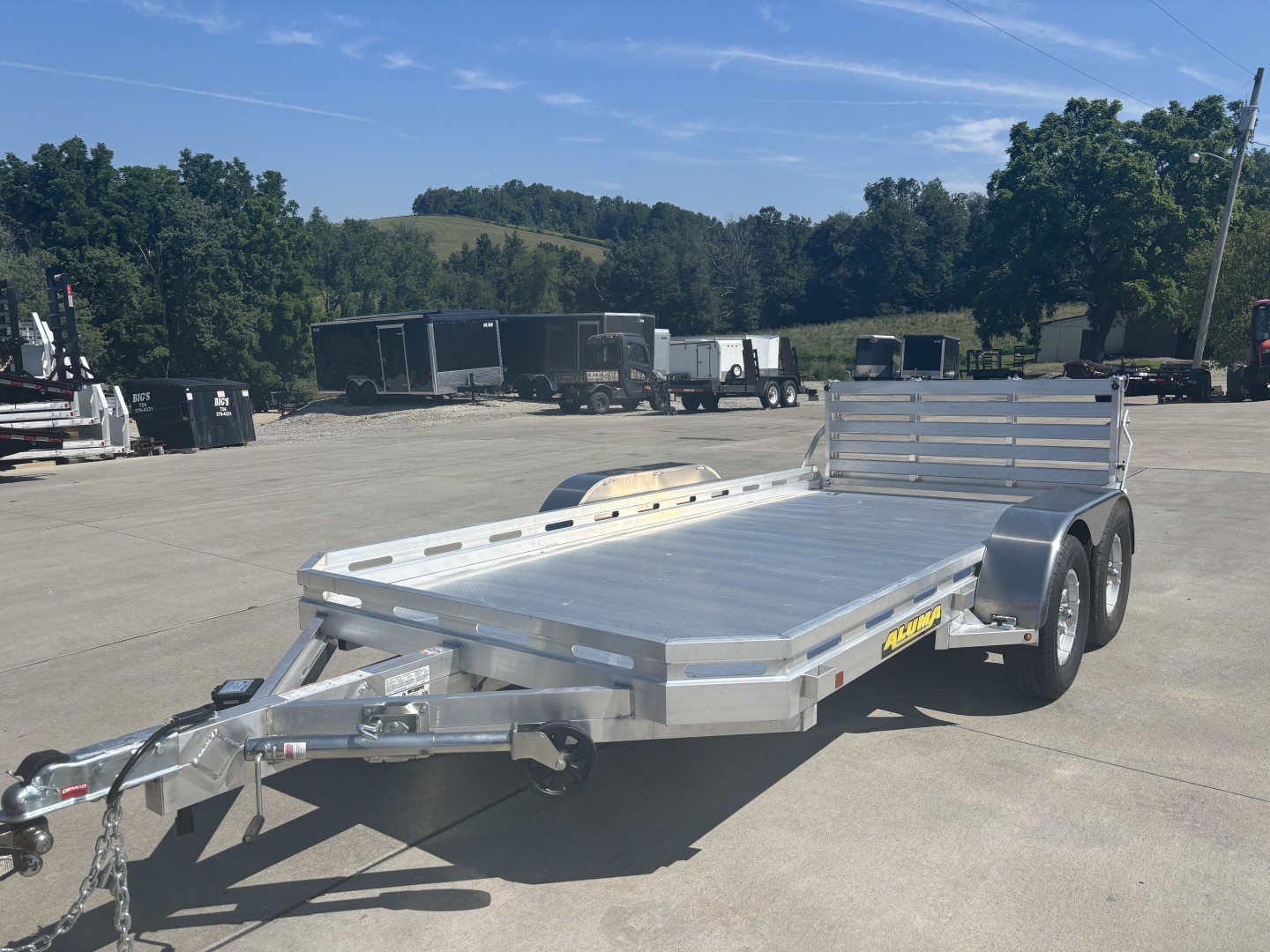 New 2026 Aluma Trailers 7814TA-BT Aluminum Utility Trailer W/ Bi Fold ...