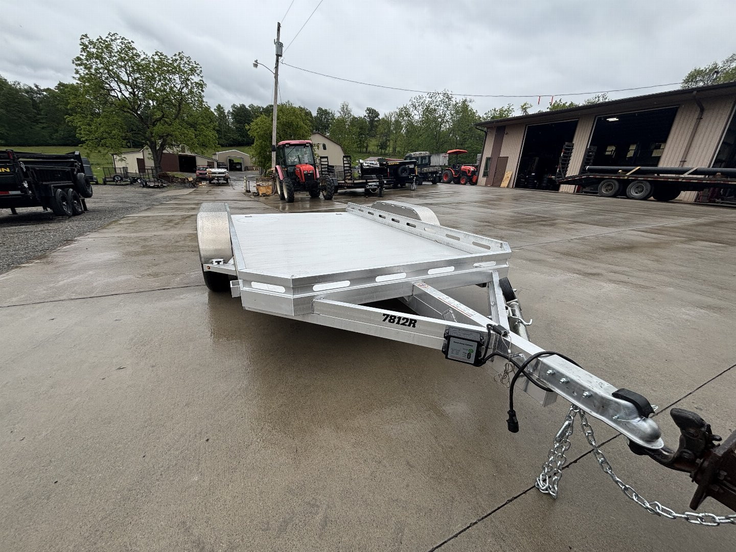 New 2027 Aluma Trailers 7812 TA-R Aluminum Utility W/ Slide Out Ramps ...