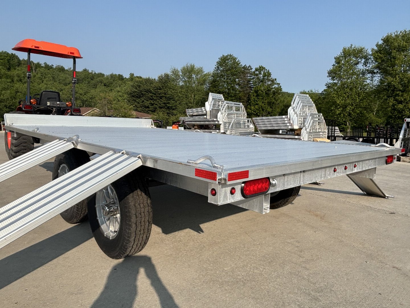 New 2025 Aluma Trailers A8812TA ATV Deckover Trailer (3 Place) - Side ...