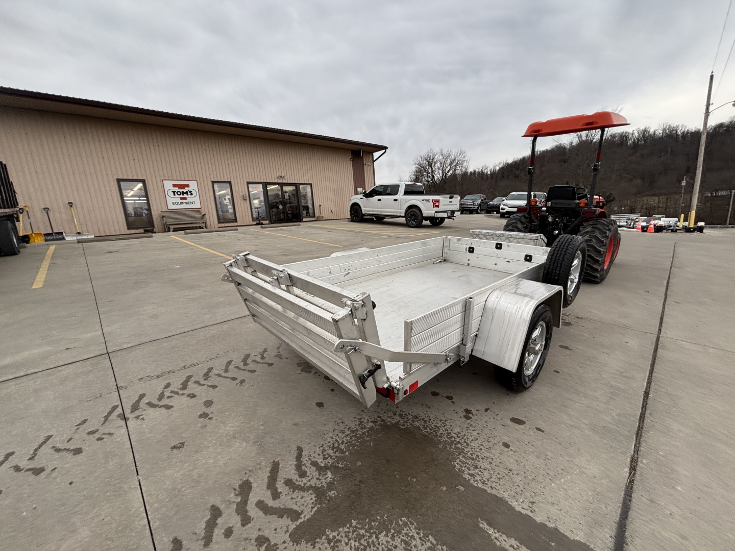 Used 2025 USED Aluma Trailers 548 Aluminum Utility Trailer W / Bi-Fold ...