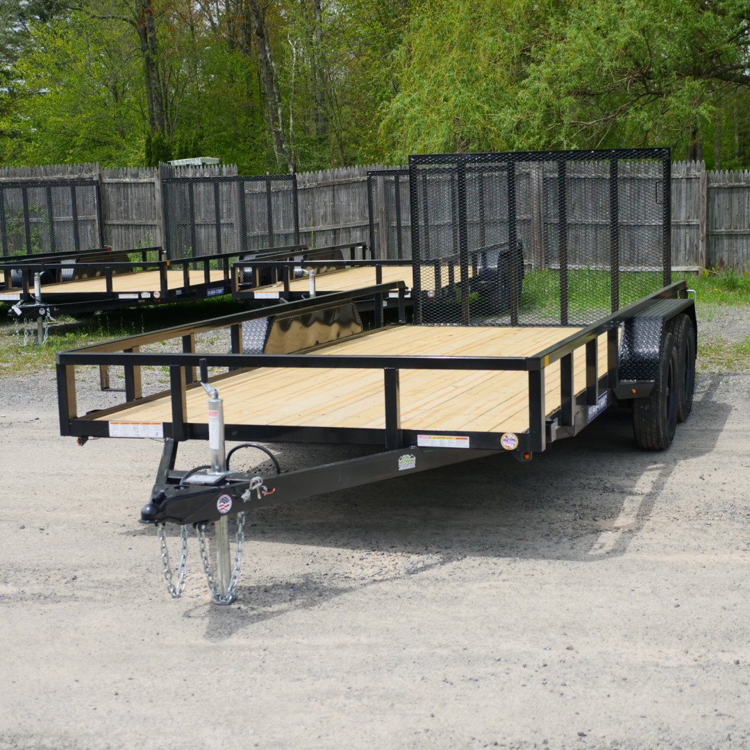 New 2025 Sure-Trac 82"X16' TUBE TOP TANDEM Utility Trailer