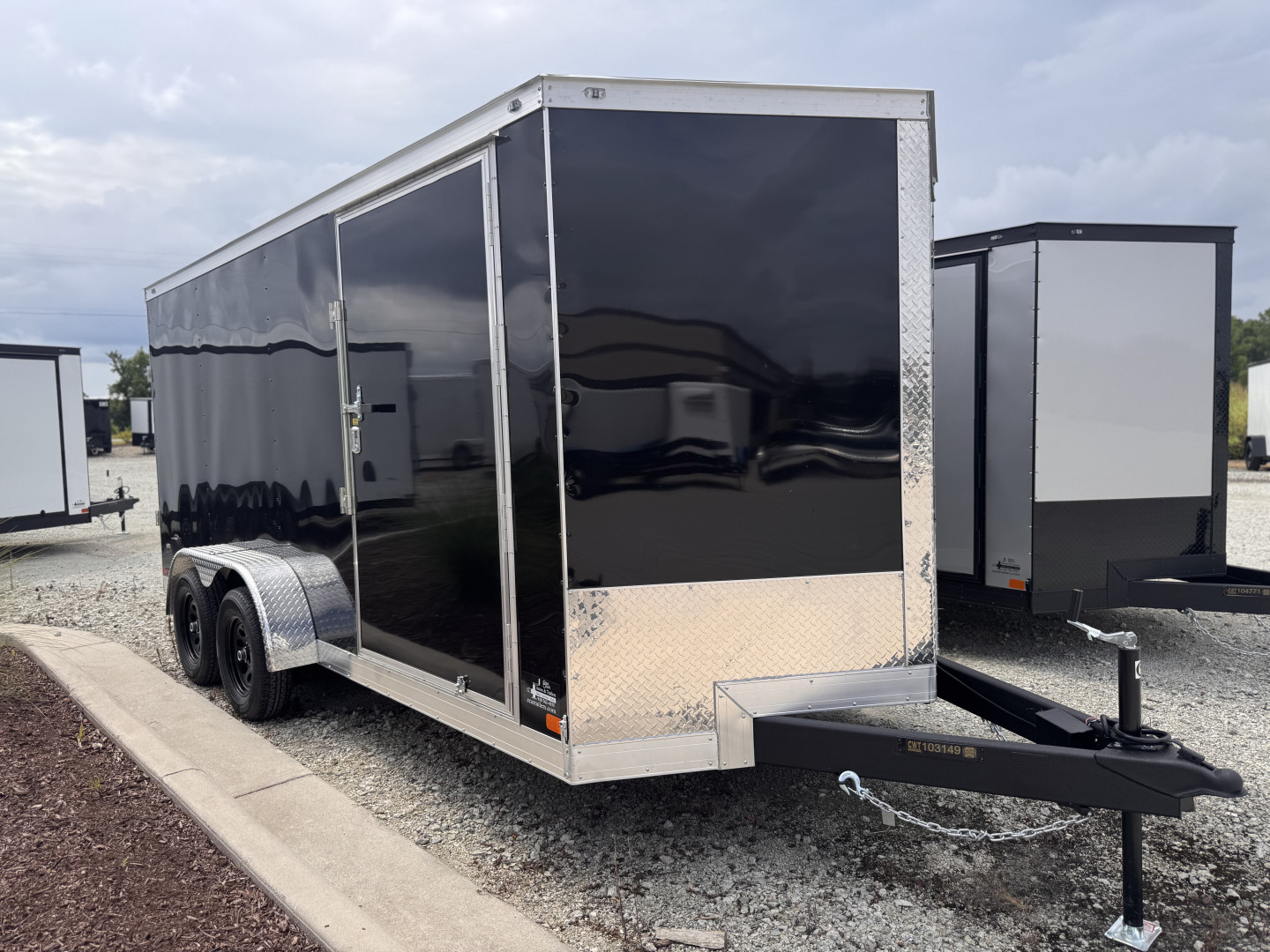 New 2025 Covered Wagon Trailers 7X16 Tandem Axle Enclosed Trailer
