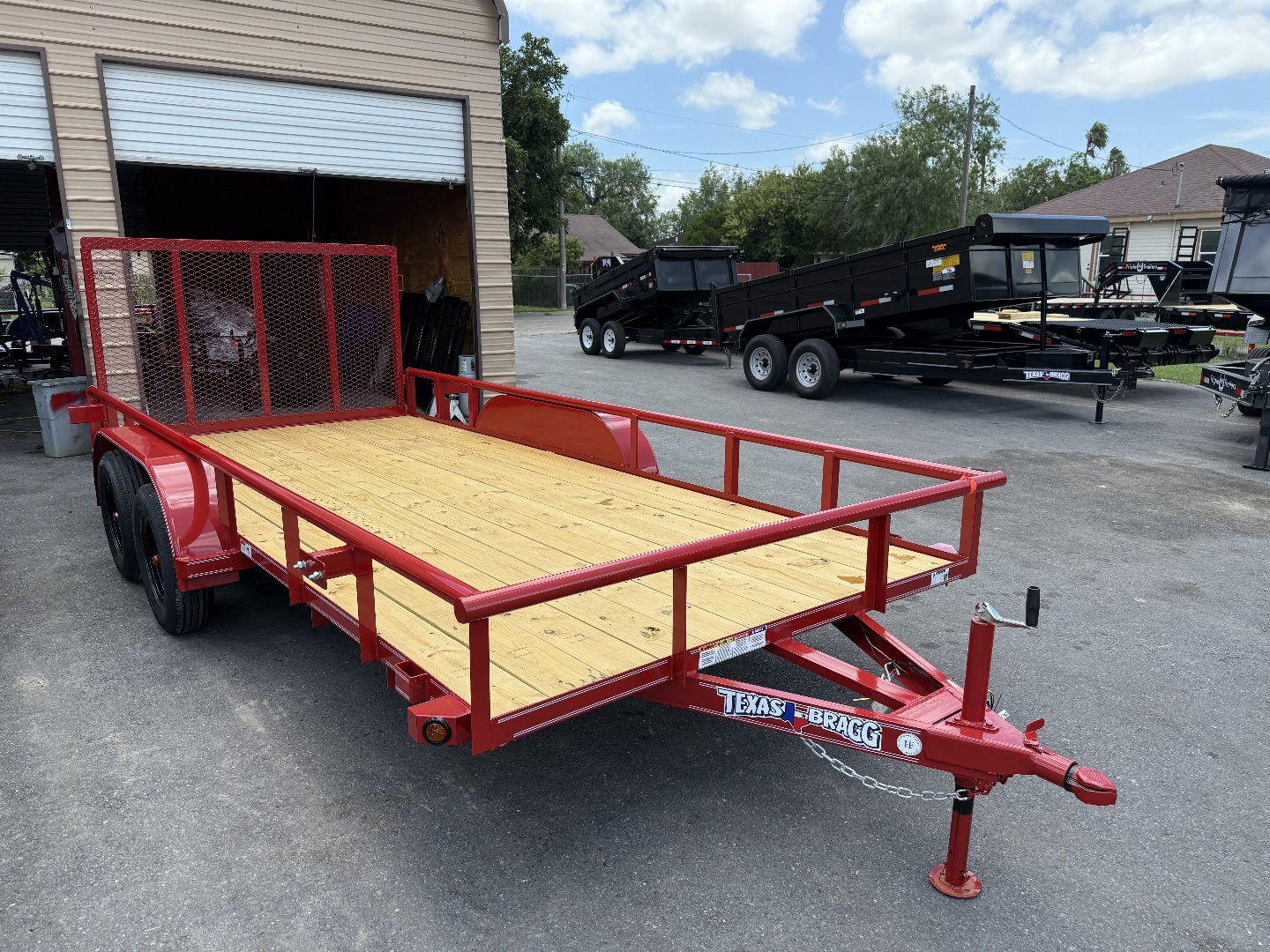 New 2025 Texas Bragg Trailers 83x16 Light Pipe Utility Trailer