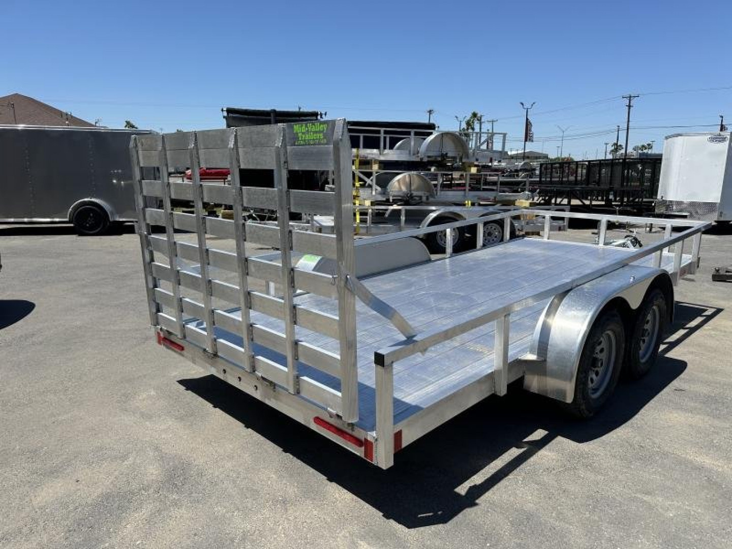 New 2024 ALCOM 77inX16FT ALUMINUM Utility Trailer