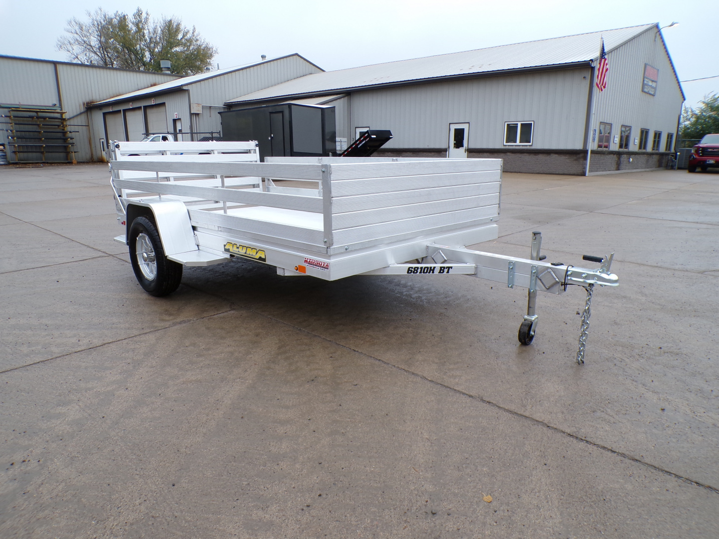 New 2026 Aluma 6810H-S-BT W/24" Open Side Kit Utility Trailer - 635 for ...