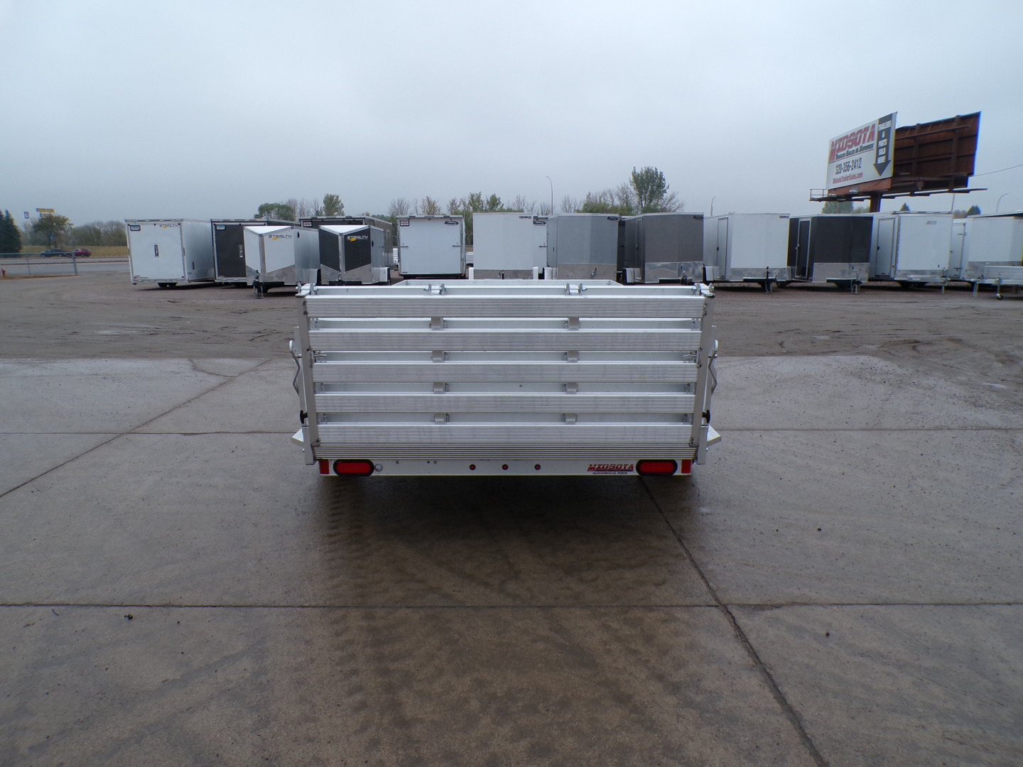 New 2026 Aluma 6810H-S-BT W/24" Open Side Kit Utility Trailer - 635 for ...