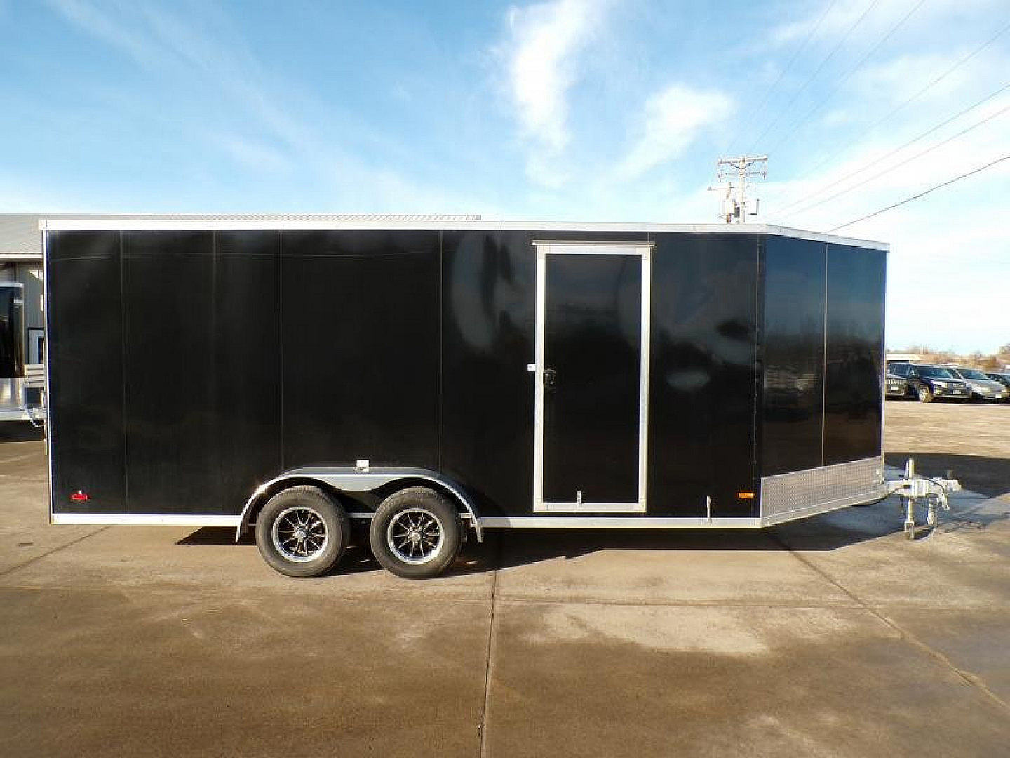 Used 2024 RC ARTEL 7X23 Enclosed Snowmobile Trailer - 993