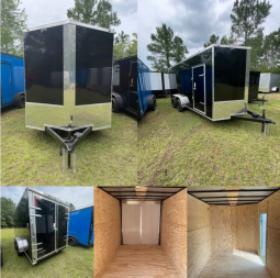 New 2024 PowerLine Cargo 6x12 TA BLACK Cargo / Enclosed Trailer