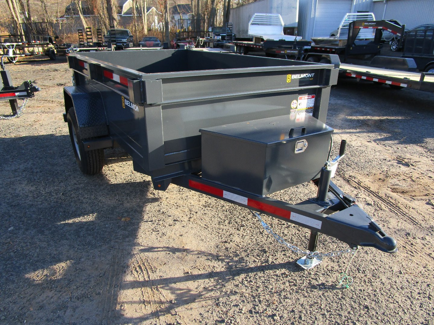 New 2025 Belmont 5X8 Dump Trailer