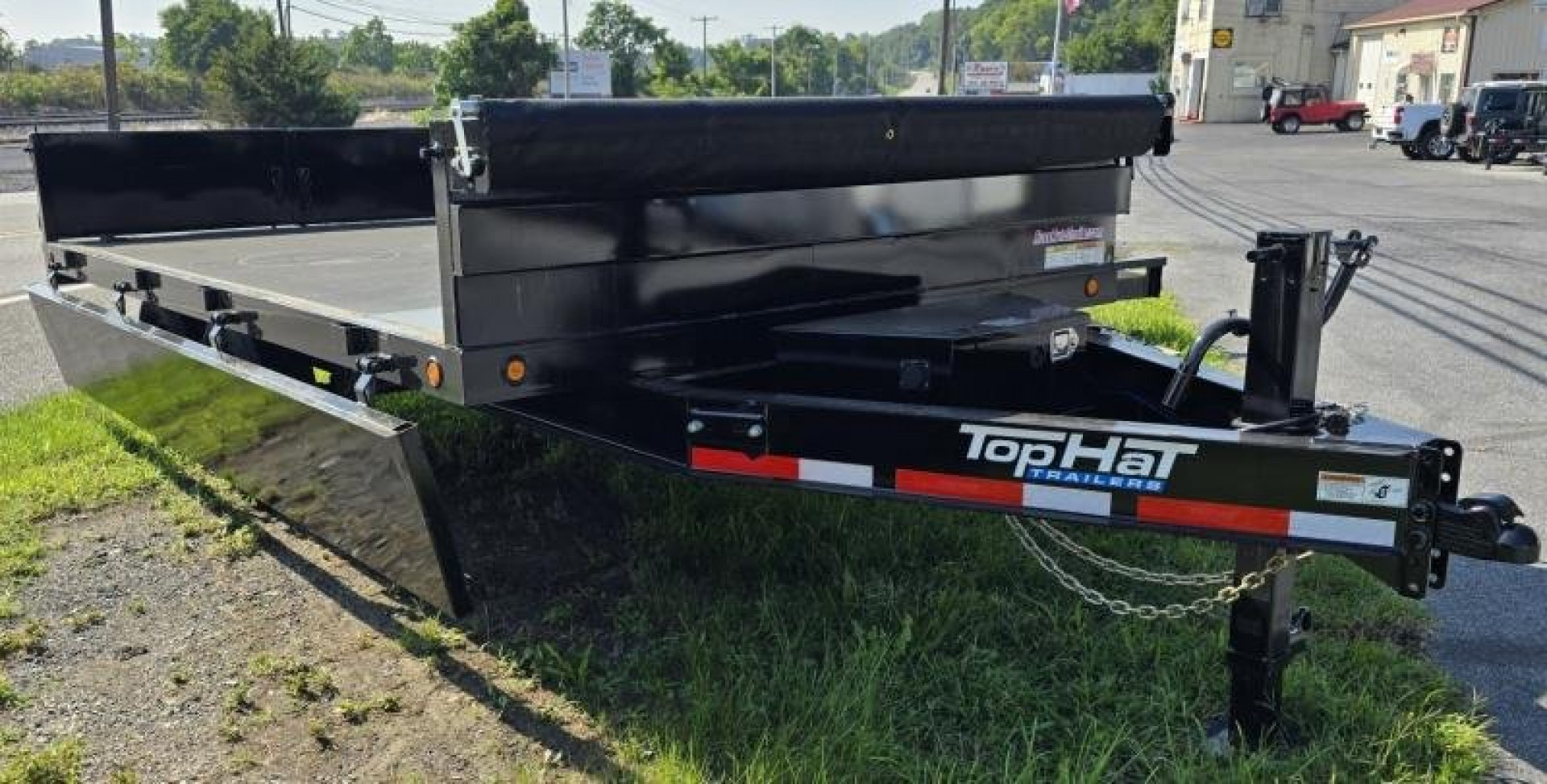 New 2025 Top Hat Trailers 8X14 DECK OVER DUMP WITH DROP SIDES Dump ...