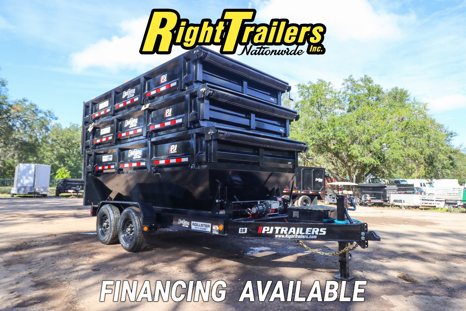 New 2025 7X14 PJ Roll Off Dump Trailer for sale in Lakeland, FL