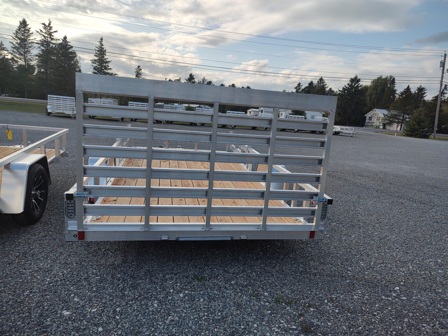 New 2026 SPORT HAVEN 7'x14' Aluminum Tube Top ATV Utility Trailer for ...