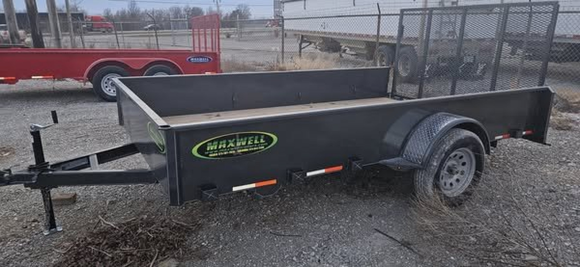 New 2025 Maxwell 12' Solid Side Utility Trailer