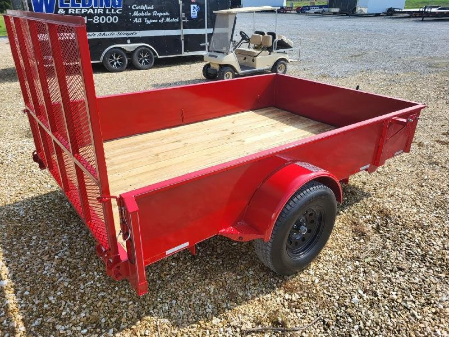 New 2024 Maxwell 77x10 Solid Side Utility Trailer