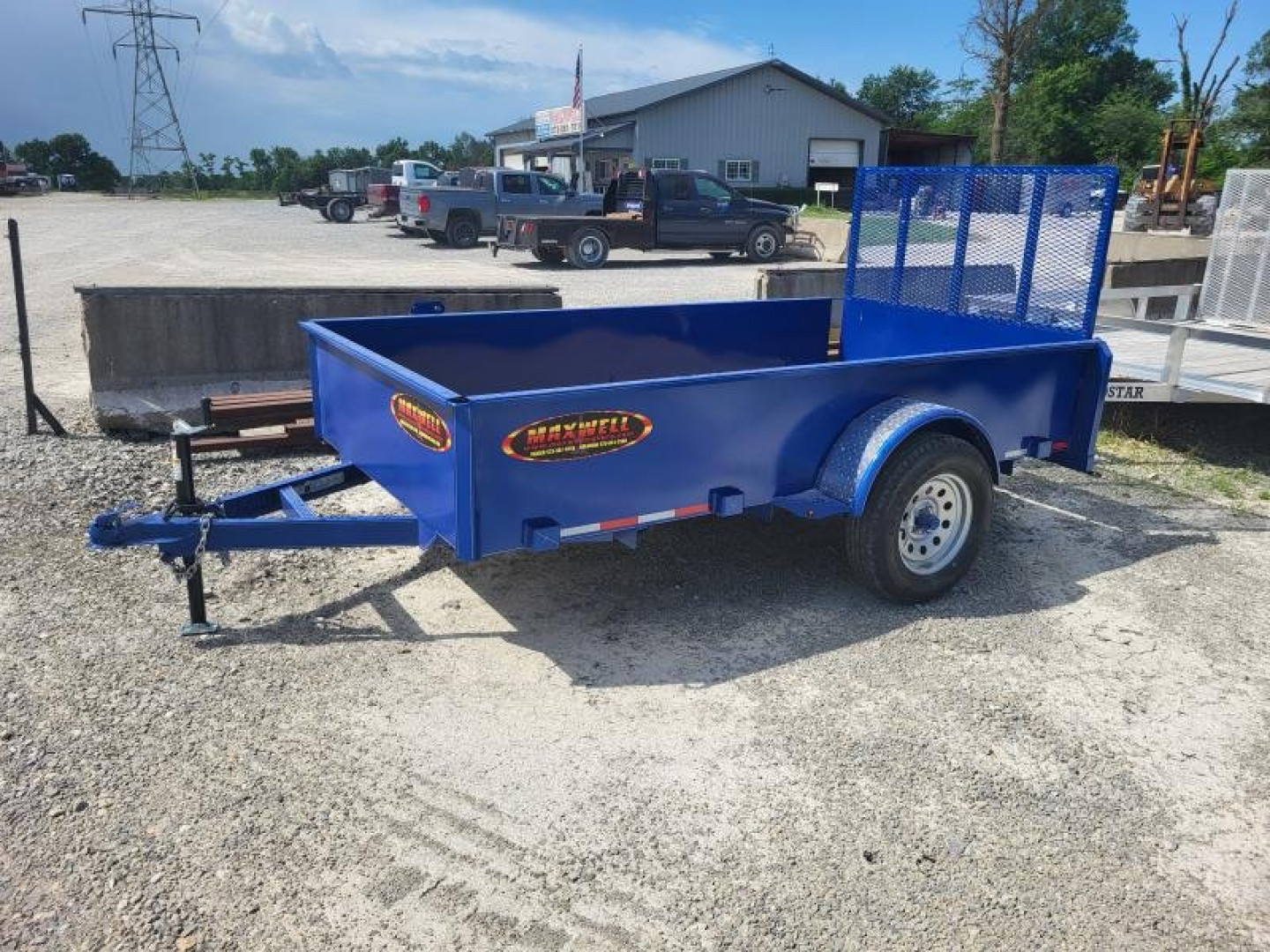 New 2024 Maxwell 72"x10' Solid Side Utility Trailer