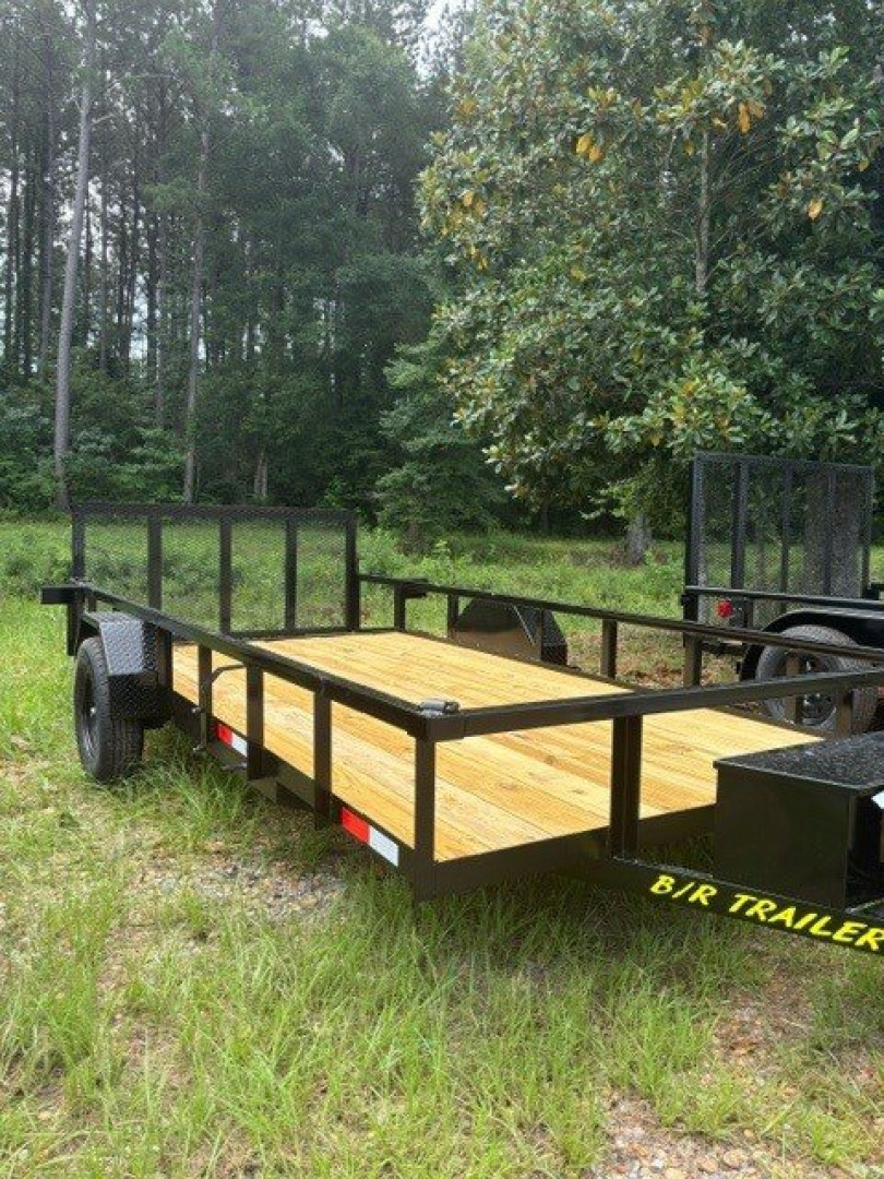 New 2025 B/R Trailers 76''x14' Single Axle Utility Trailer