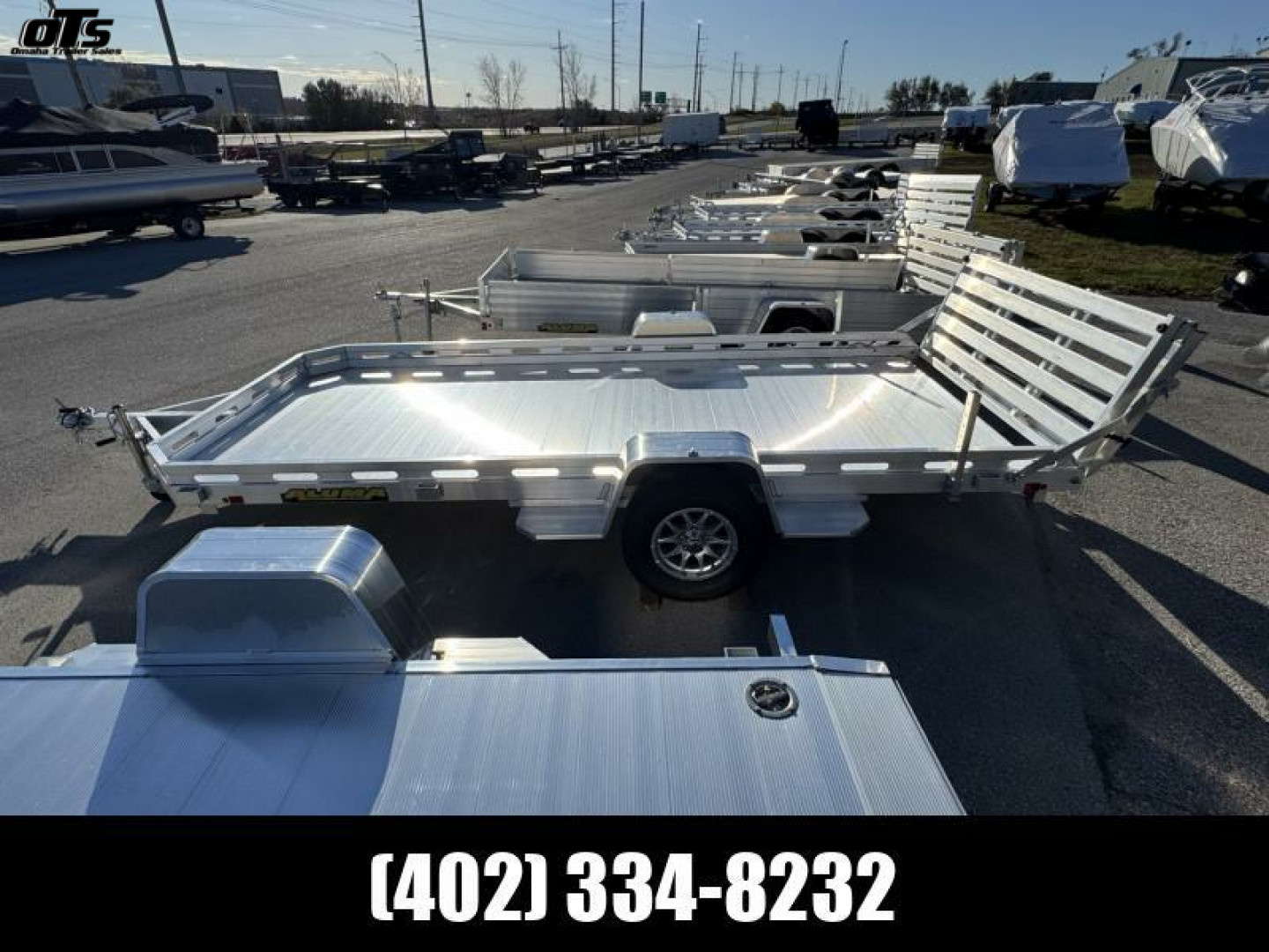 New 2024 Aluma 7814S BT Utility Trailer