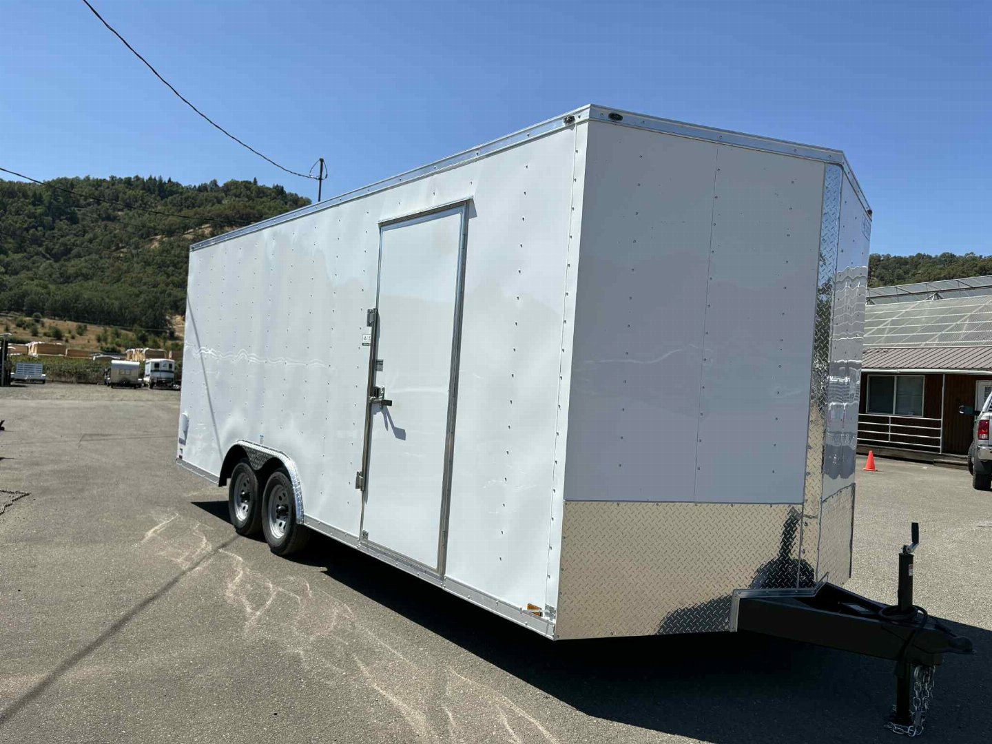 New 2025 Continental Cargo VHW8520TA2 8.5X20 Enclosed Cargo Trailer WHITE