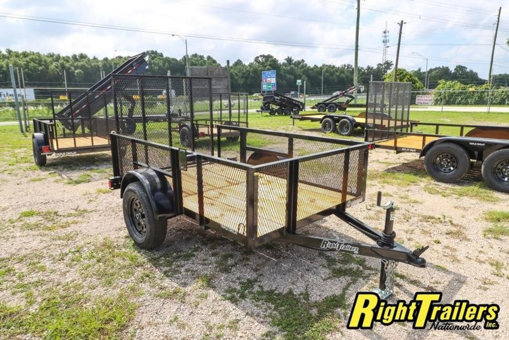 New 2024 5x8 Red Hot Utility Trailer