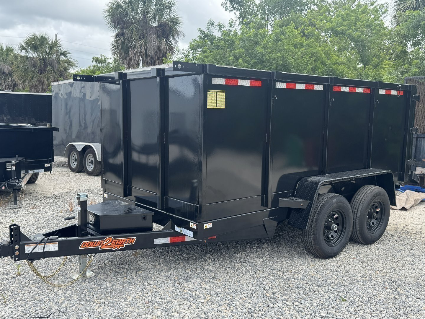 New 2025 6X12 TANDEM AXLE 10000 LB GVWR DOWN 2 EARTH Dump Trailer WITH ...