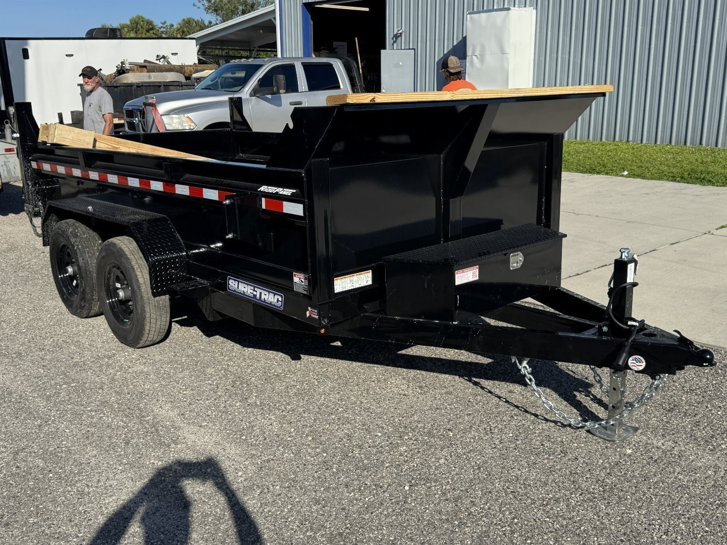 New 2025 Sure-Trac 6X12 TANDEM AXLE 10000 LB GVWR Dump Trailer WITH 2FT ...