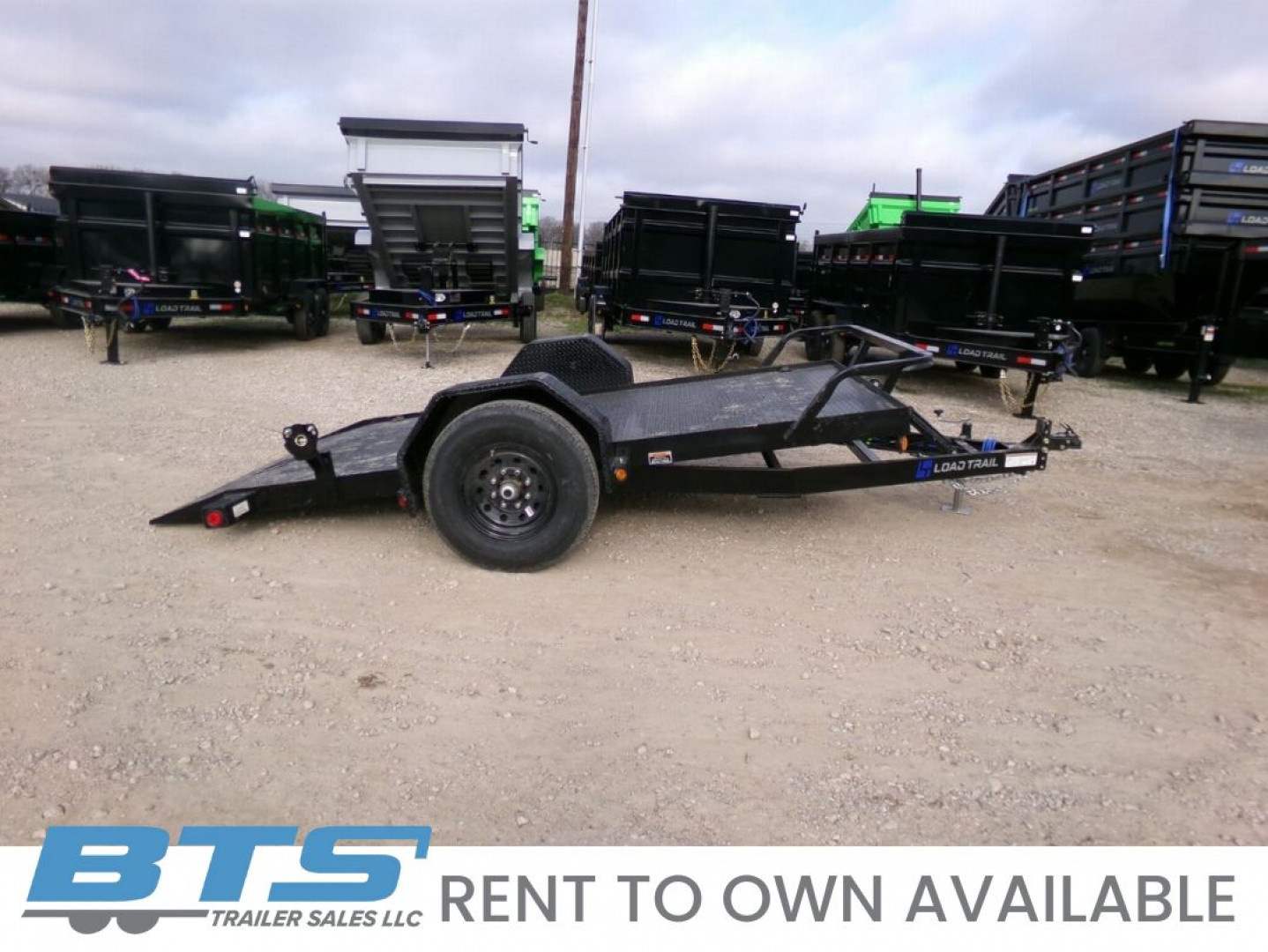 New 2025 Load Trail SH 77x12 Scissor Lift Tilt Trailer
